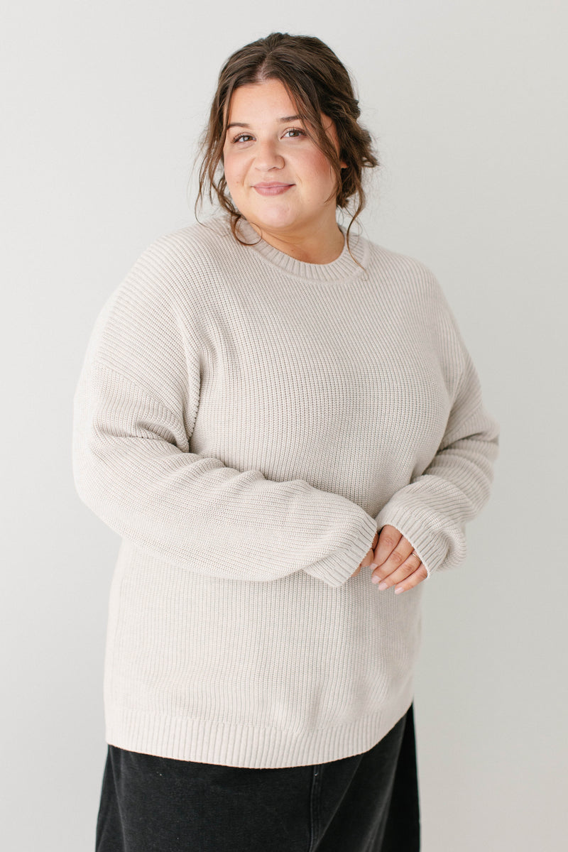 'Hemingway' Cotton Drop Sleeve Sweater – The Main Street Exchange